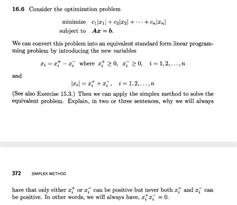 solved 16 6 consider the optimization problem minimize