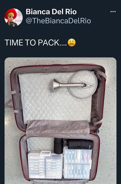 Bianca Revealing Her Packing Secrets Rrupaulsdragrace