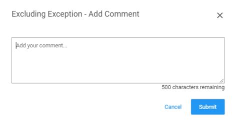 Exclude And Restore Exceptions