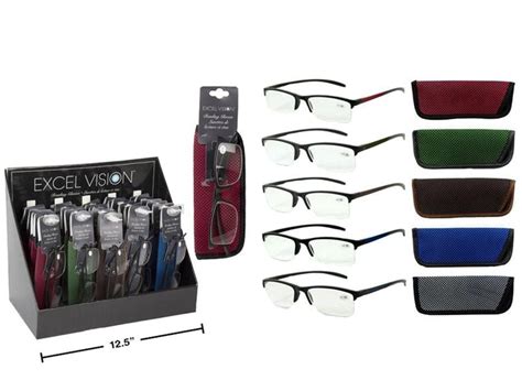 Half Rim Reading Glasses W Case No 74045ottomanca Great Products