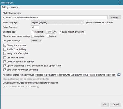 Installing Additional Cores Arduino
