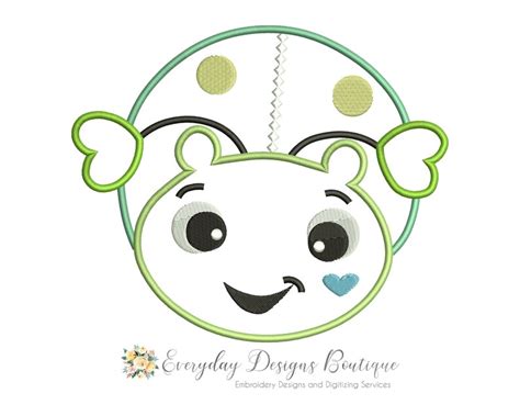 Ladybug Machine Embroidery Applique Design Ladybug Applique Etsy