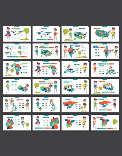Presentación Infográfica De Mapa En Powerpoint Plantillas De Presentación Incluyendo Mapa Y
