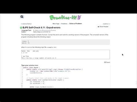 Java Practice It 6 11 Oops6 Errors File Processing Scanner