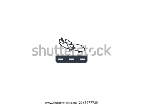 비행기 도착 벡터 플랫 이모티콘 격리된 스톡 벡터로열티 프리 2163977735 Shutterstock