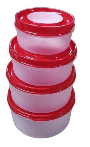 Plastic Round Container Set At Rs 165set Plastic Container In Delhi Id 25673698955