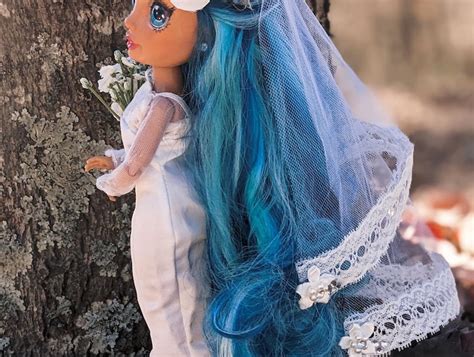 Ooak Custom Restyle Rainbow High Bridal Handmade Artist Sugarbean Etsy