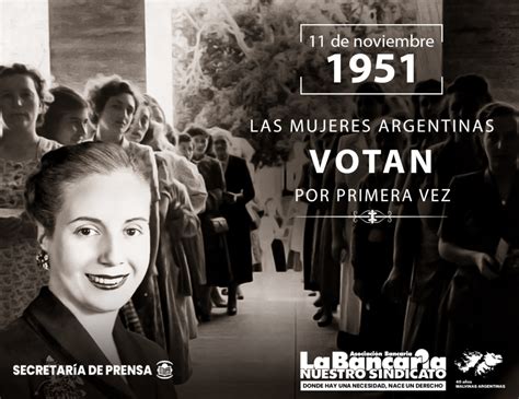 11 De Noviembre De 1951 Las Mujeres Argentinas Votan Por Primera Vez