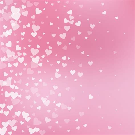 Confettis De Amor De Coração Branco Fundo Proeminente Do Canto Do Dia