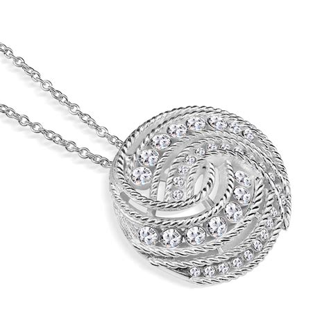 Newbridge Twist Pendant Clear Stones Kilkenny Design