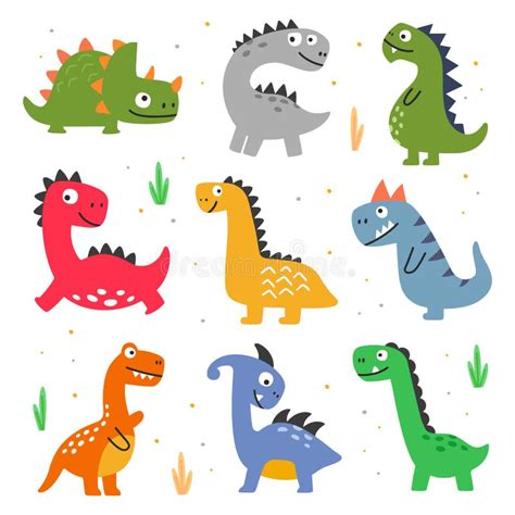 Types Of Dinosaurs Stock Vector Illustration Of Brontosaurus 7479769