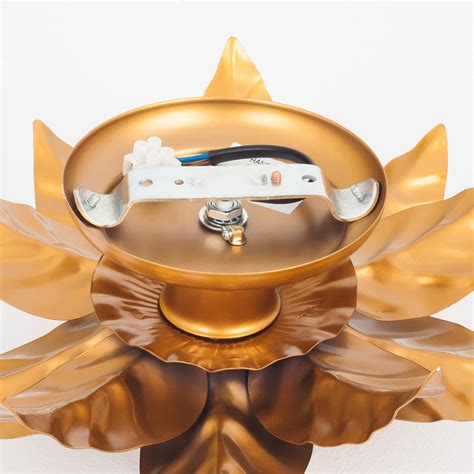 ANTIK Loftlampe Med Gyldne Blade Cm Lampegiganten Dk