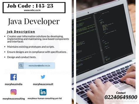 Java Developer Job Posting Development Recruitment