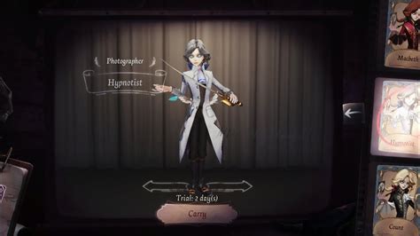 【identityv】hypnotist Gameplay Youtube