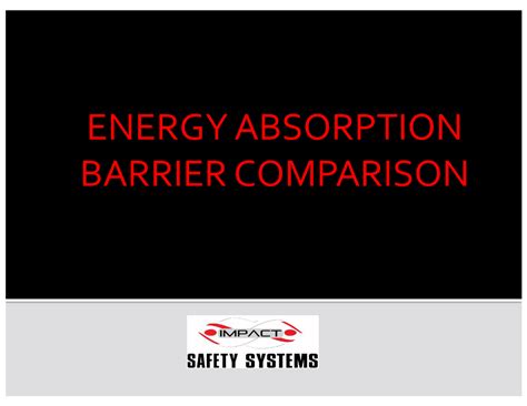 Energy Absorption Barrier Comparison Objectives DocsLib