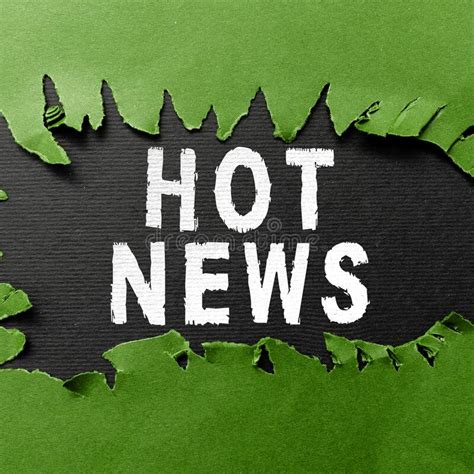 Conceptual Display Hot News Business Approach Subject That Experiences