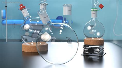 Round Bottom 2 Neck Flask 3d Model 14 3ds Blend C4d Fbx Max Ma