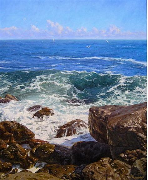 El arte es su máxima expresión Acantilados y playas rocosas pinturas