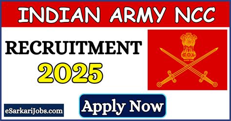 Indian Army Ncc Recruitment 2025 Notification Check Eligibility
