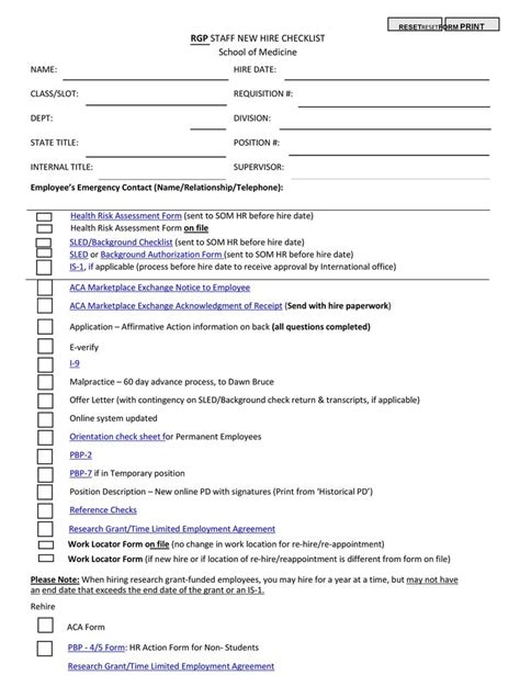 50 Useful New Hire Checklist Templates And Forms Templatelab Checklist Template Onboarding