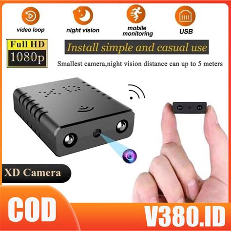 Jual V380 PRO kamera mini XD kamera kecil tersembunyi spy camera mini ...