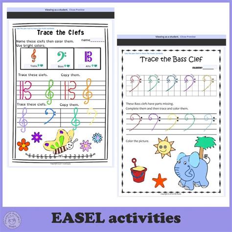Music Notes And Symbols Tracing Worksheets Seasons Bundle Drawing Notes