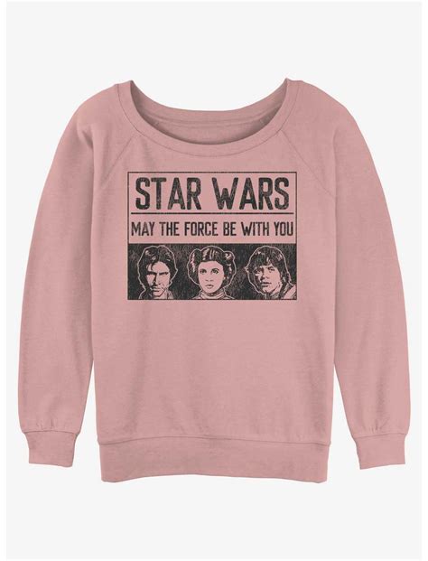 Star Wars May The Force Be With You Trio Girls Slouchy Sweatshirt