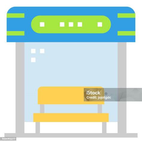 Icône Darrêt De Bus Illustration Vectorielle Vecteurs Libres De Droits