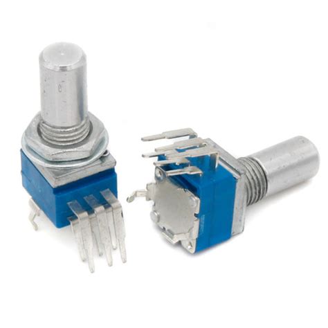 16mm Potentiometer 6mm Shaft Single And Dual Gang