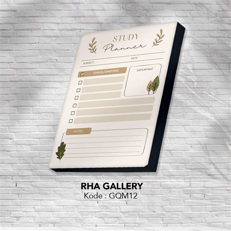 Jual RHA GALLERY Papan Tulis Kayu Schedule Daily Weekly Jadwal Harian