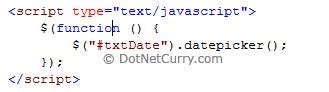 Using JQuery UI Datepicker In A Web Page Expression Web DotNetCurry