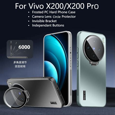 Luxury Metal Glass Camera Lens Protector Invisible Bracket Frosted Pc