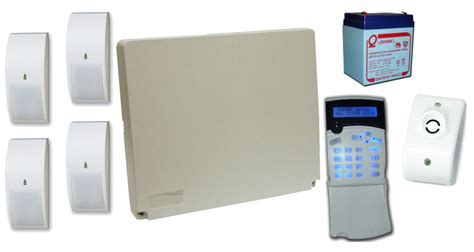 Kit central de alarma de zonas batería sirena teclado y infrarrojos
