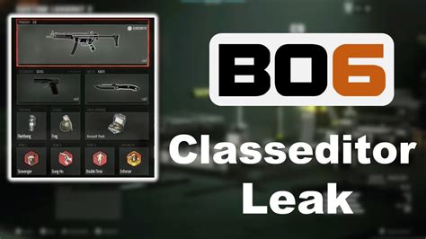 Black Ops 6 Classeditor Leaked Thats Looks So Youtube