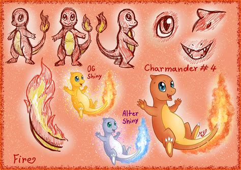 Pokedex Study 004 Charmander By Mesuyoru On Deviantart