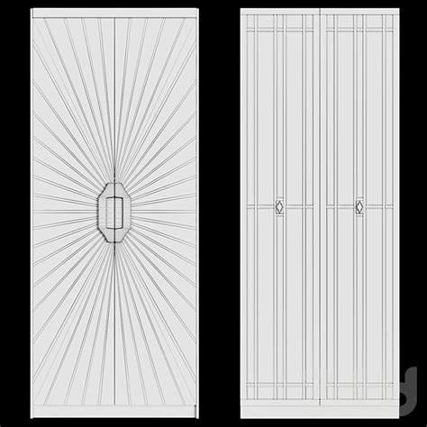 Шкафы в стиле арт деко 06 Шкафы 3d Модель Модели Стиль Современный