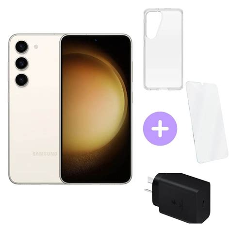 Samsung Galaxy S Gb Cream Essentials Bundle Gimmie