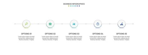 horizontal progress bar featuring 5 arrow shaped vector image