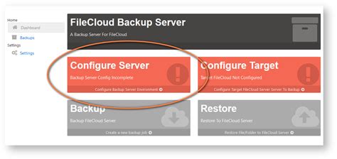 FileCloud Backup Server Configuration FileCloud Docs Server