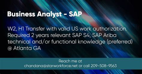 Startekk On Linkedin Business Analyst Sap