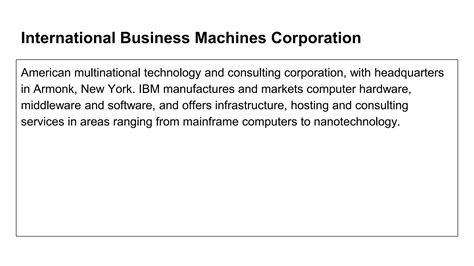 History Of Ibm Pptx History Of Ibm Pptx