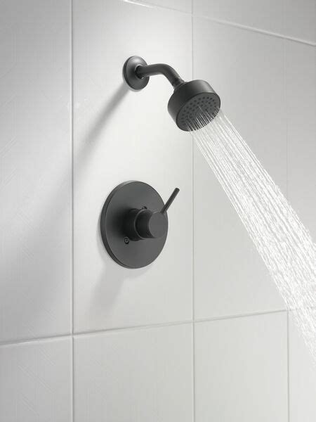 Shower Trim 1l 14s Recertified In Matte Black T14259 Bl Pp R Delta