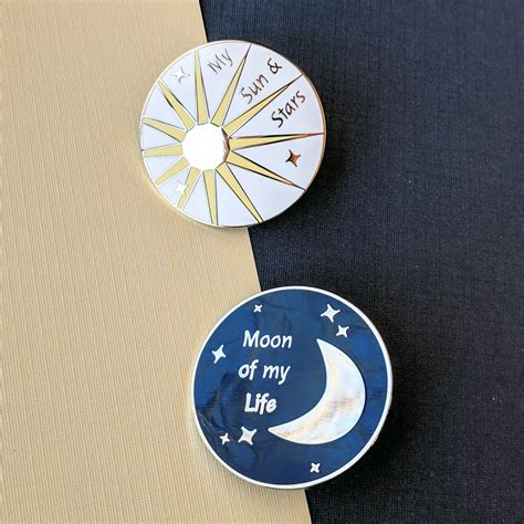 Sun And Moon Combo Enamel Pin Inspired By Game Of Thrones Etsy