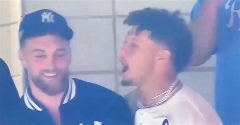 Patrick Mahomes Shows True Colors With Wild Antics At MLB Playoffs Game The Mirror US