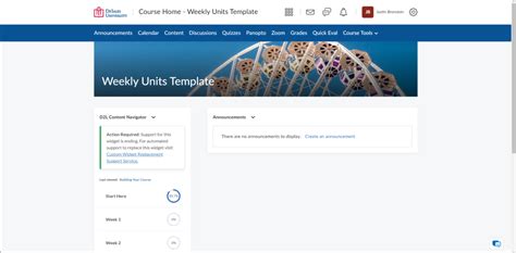 Changes To Brightspace Course Homepage CERTified Fresh