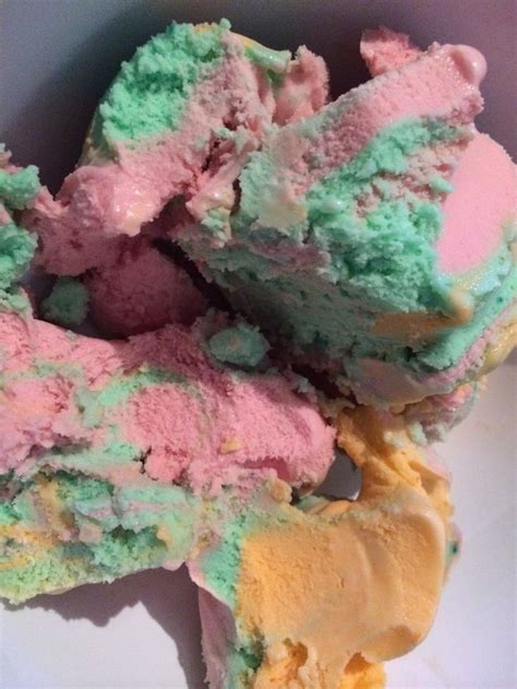 Surbert Ice Cream In Three Different Colors