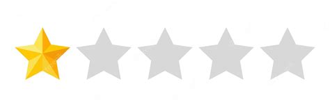 Premium Vector One Stars Rating Button