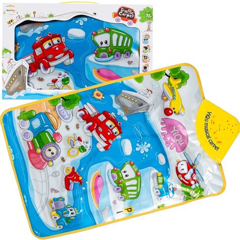 Килим Malplay Интерактивен Музикален Образователен С коли Многоцветен Emag Bg