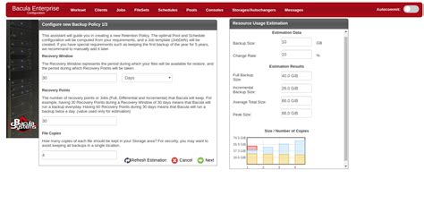 Backup Management System And Gui For Bacula Systems