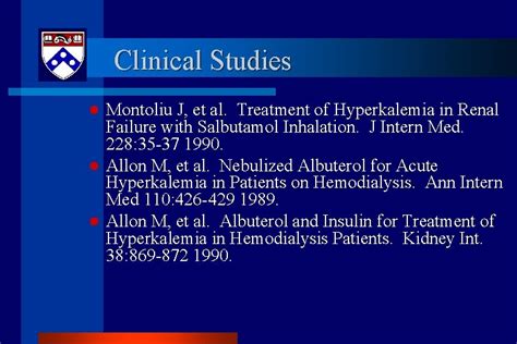Nebulized Albuterol For The Treatment Of Hyperkalemia Department